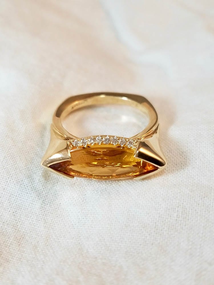 Citrine Marquise - Sholdt Jewelry Design